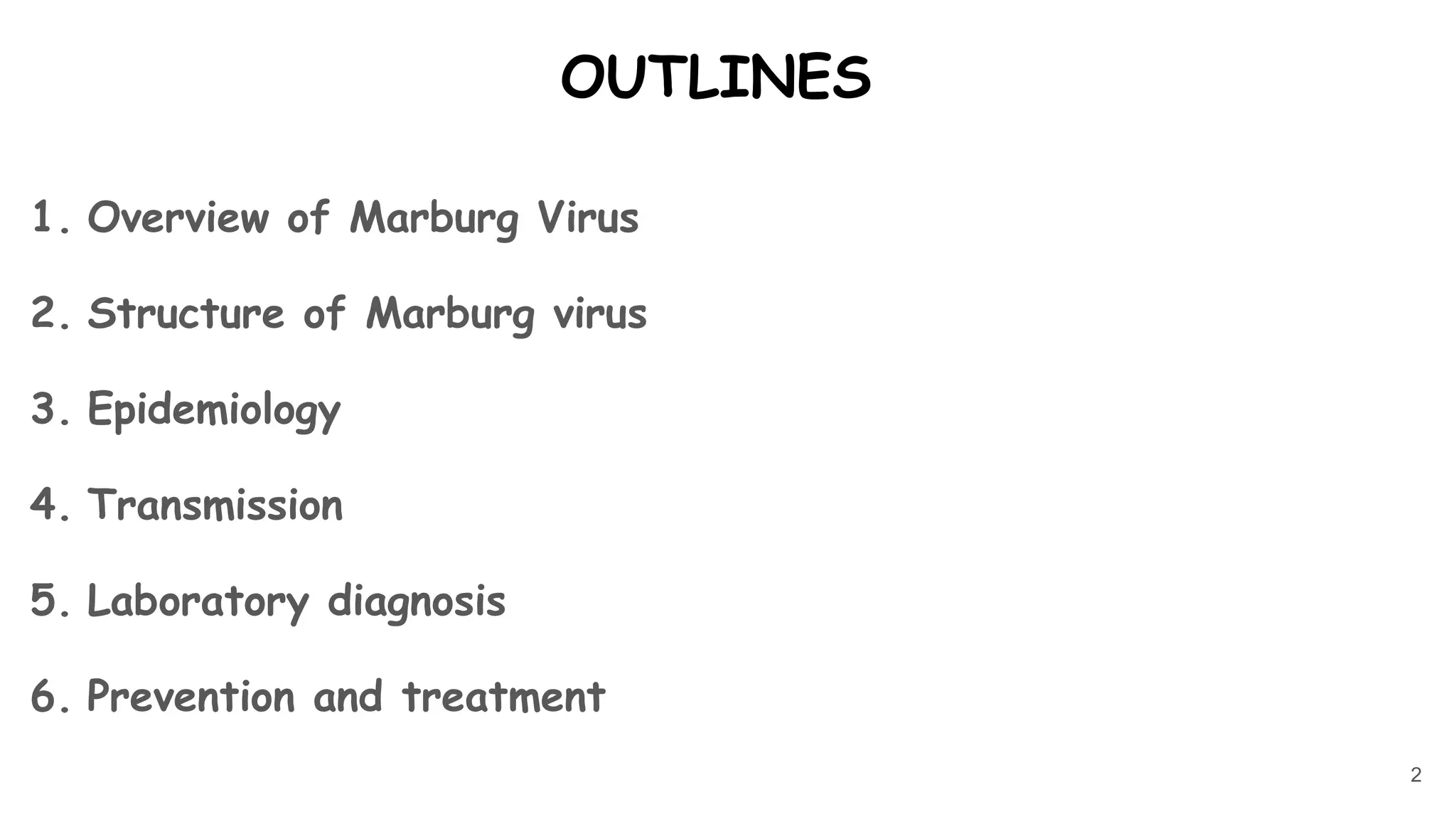 MARBURG VIRUS DISEASE POWER POINT PRESENTATION | PPTX