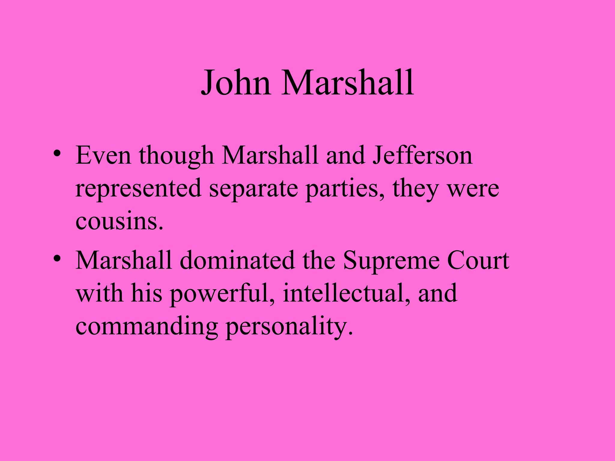 Marbury V. Madison Powerpoint | PPT