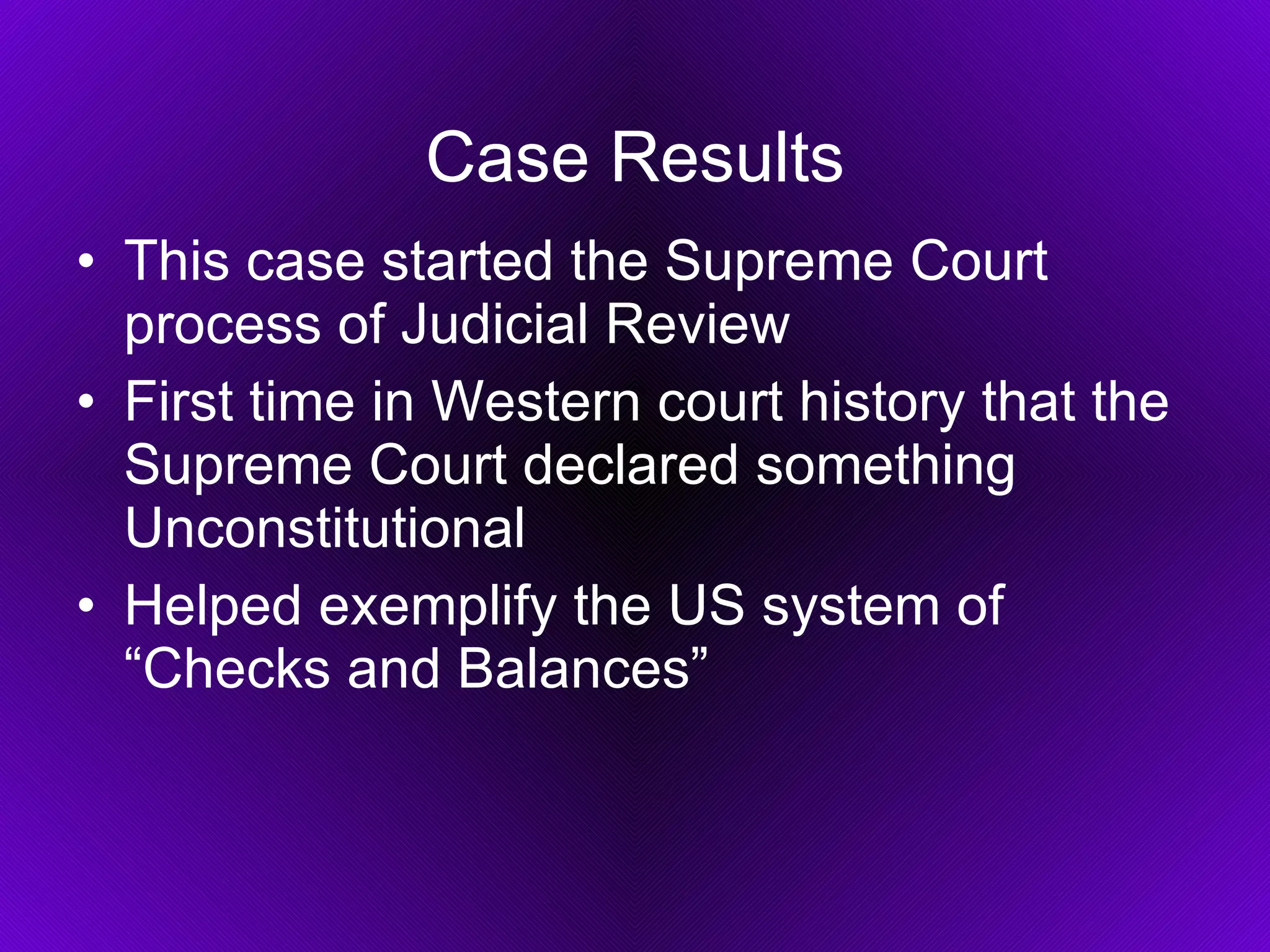 Marbury v Madison | PPT