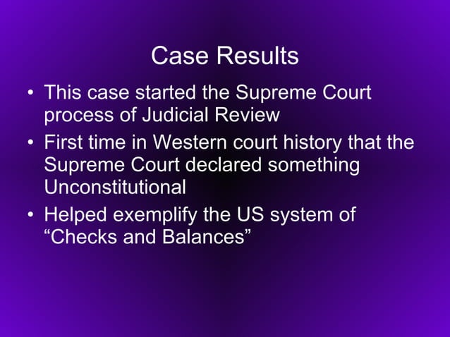 Marbury v Madison | PPT