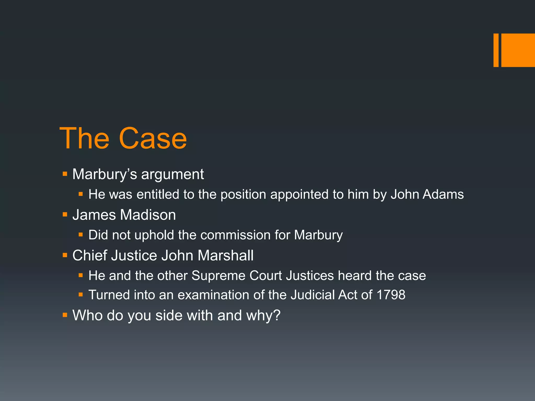 Marbury v madison | PPTX