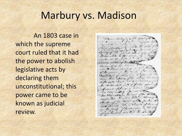 Marbury vs Madison | PPT