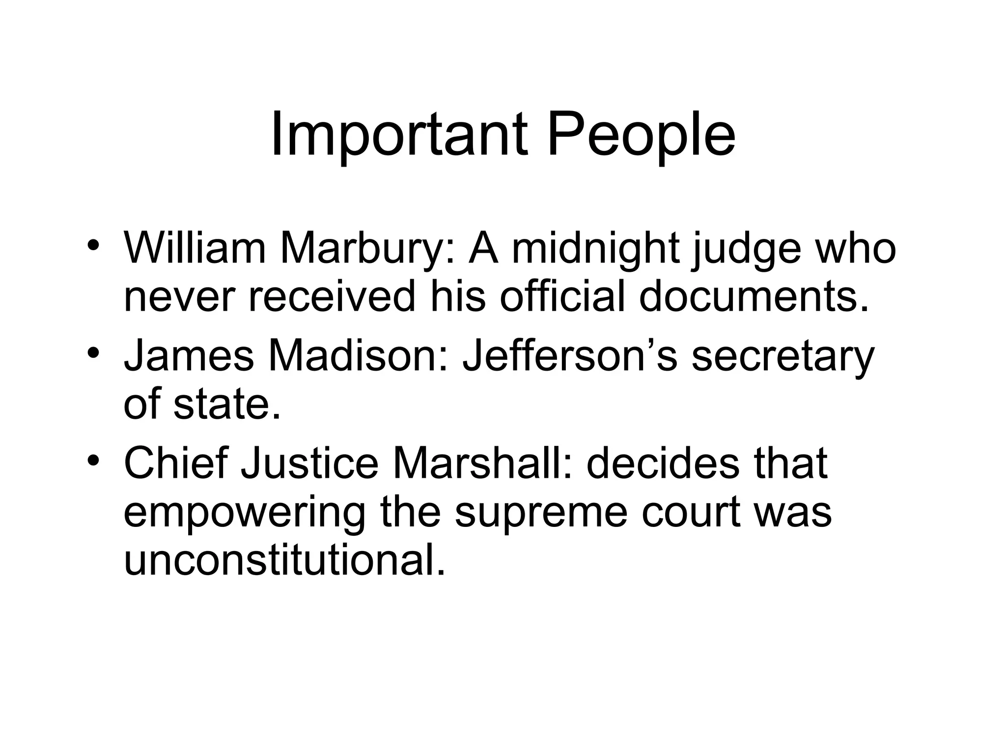 Marbury vs. Madison | PPT