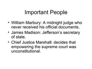 Marbury vs. Madison | PPT | Law