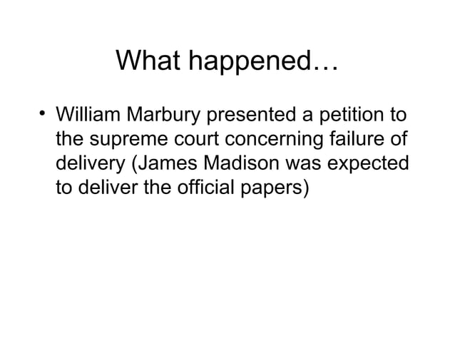 Marbury vs. Madison | PPT