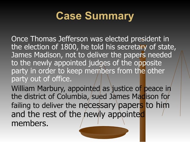 Marbury vs madison | PPT