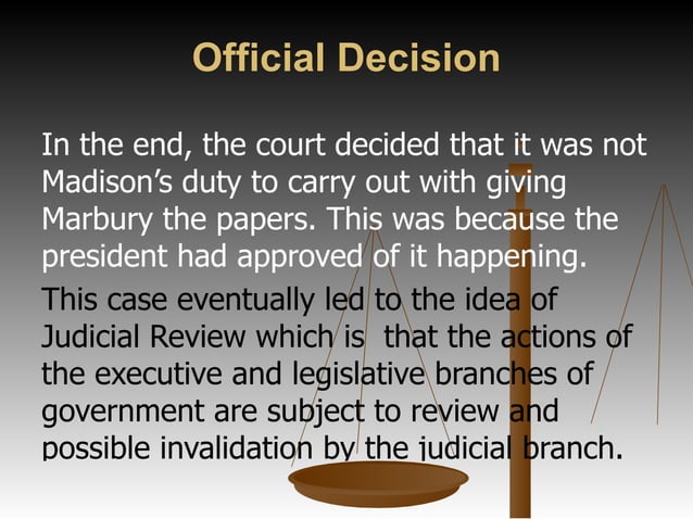 Marbury vs madison | PPT