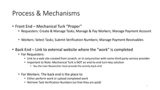 Mechanical Turk Under the Hood | PPT