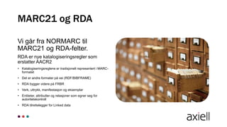 Tr*ffpunkt 2019: Mikromarc: Marc21/RDA/NB autoritet | PPTX