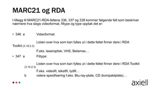Tr*ffpunkt 2019: Mikromarc: Marc21/RDA/NB autoritet | PPTX