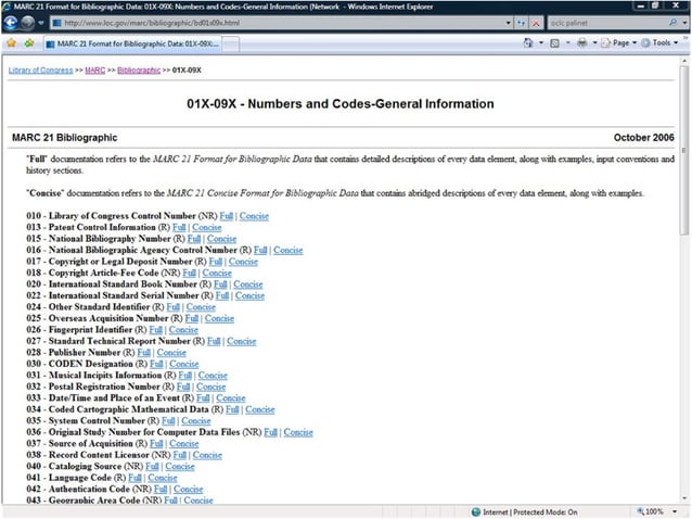 Understanding MARC Session 7 - Winter 2011 | PPT