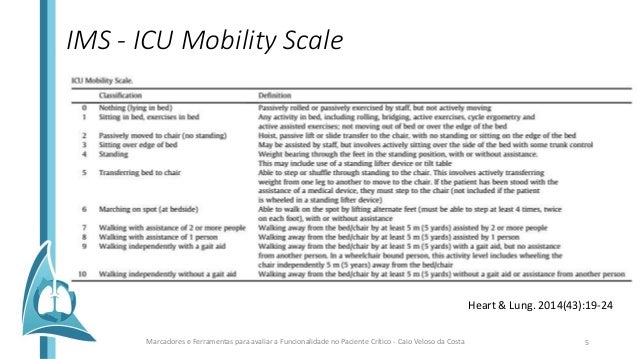 Marcadores e ferramentas para avaliar a funcionalidade no Paciente Cr…