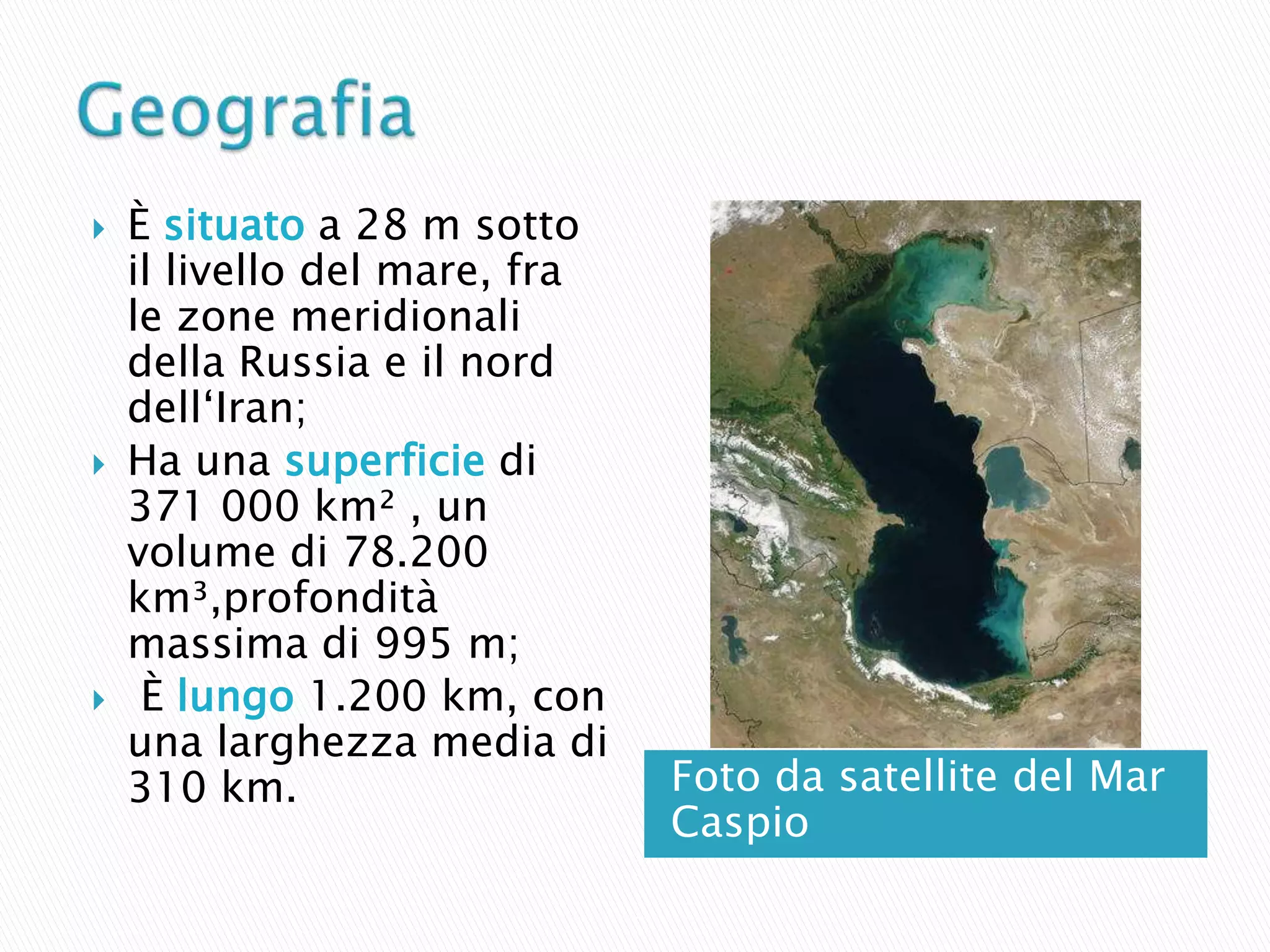 Mar caspio | PPTX