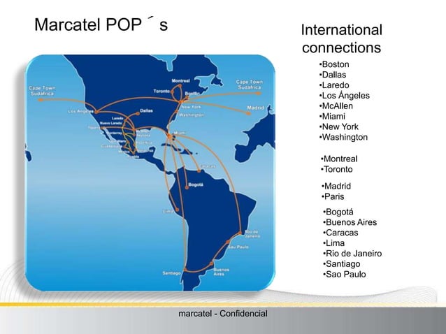 Marcatel footprint 2011 | PPTX | Computer Networking | Computing