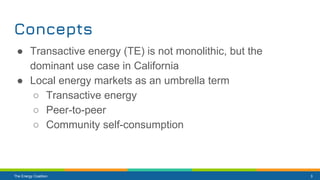 DISCUSSION ON REGULATORY BARRIERS TO TRANSACTIVE ENERGY | PPTX