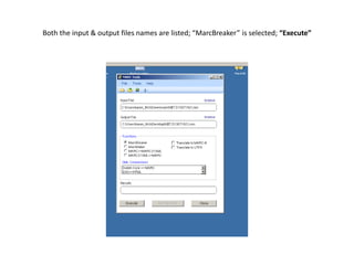 Marc edit save-as_marc | PPSX