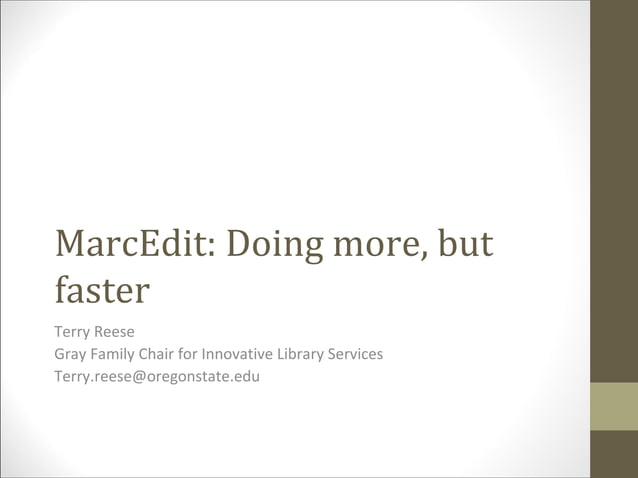 Marc edit and_nonmarc_data (1) | PPT