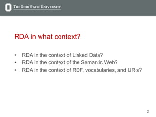 Making RDA Easy(er) with MarcEdit | PPT