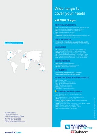 Marechal CD Distribution Boxes & Socket-Outlets With Protection | PDF ...