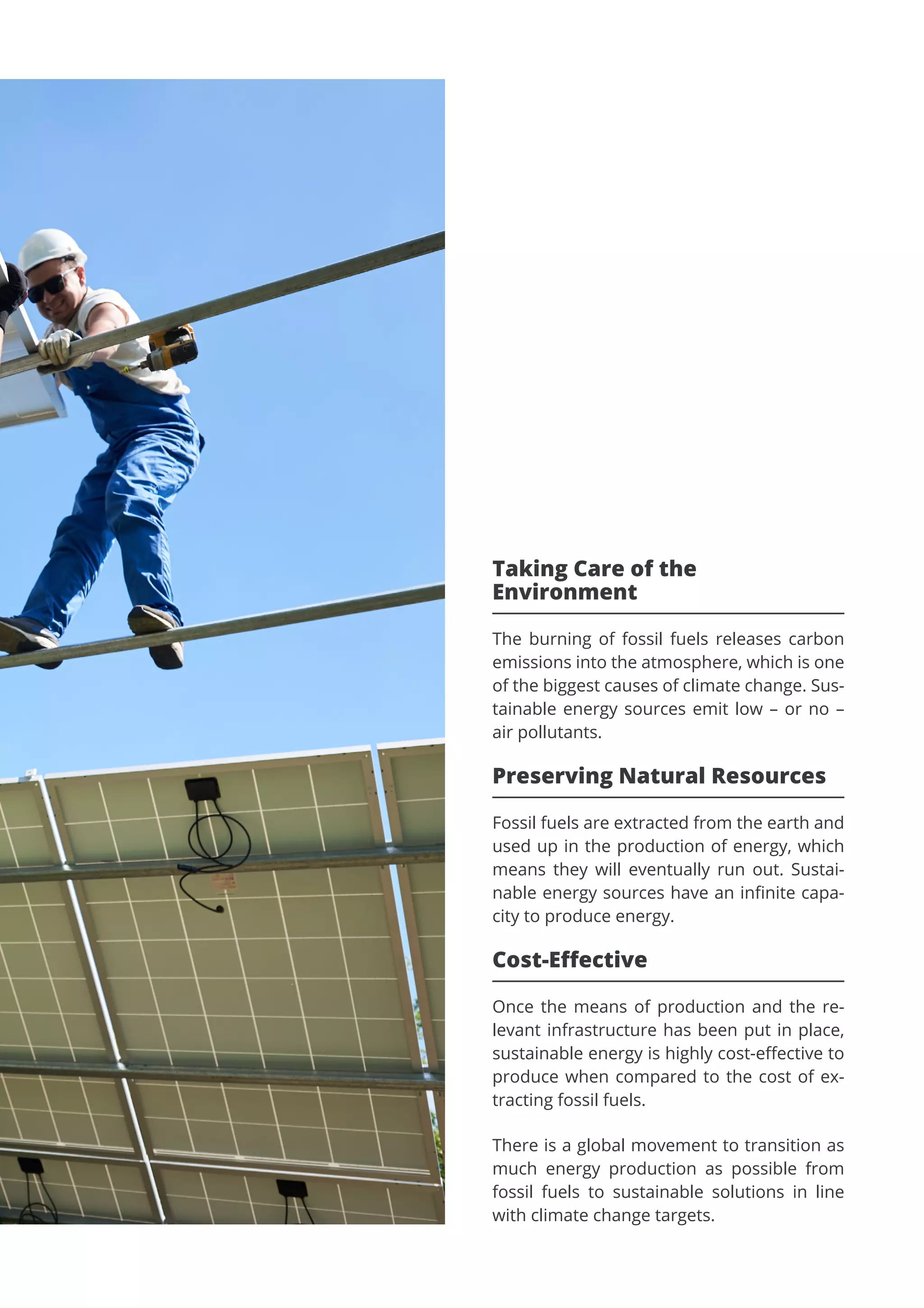 The Need for Sustainable Energy Solutions | PDF