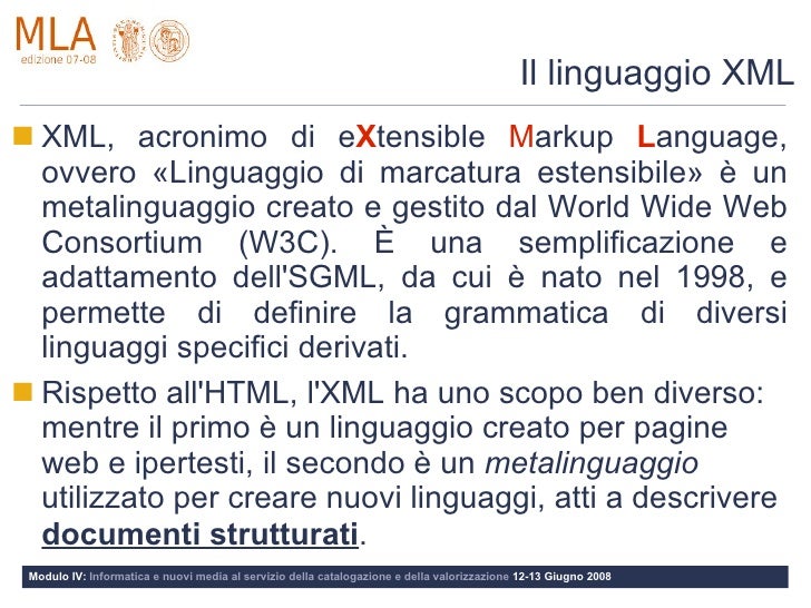 XML, TEI e codifica dei testi