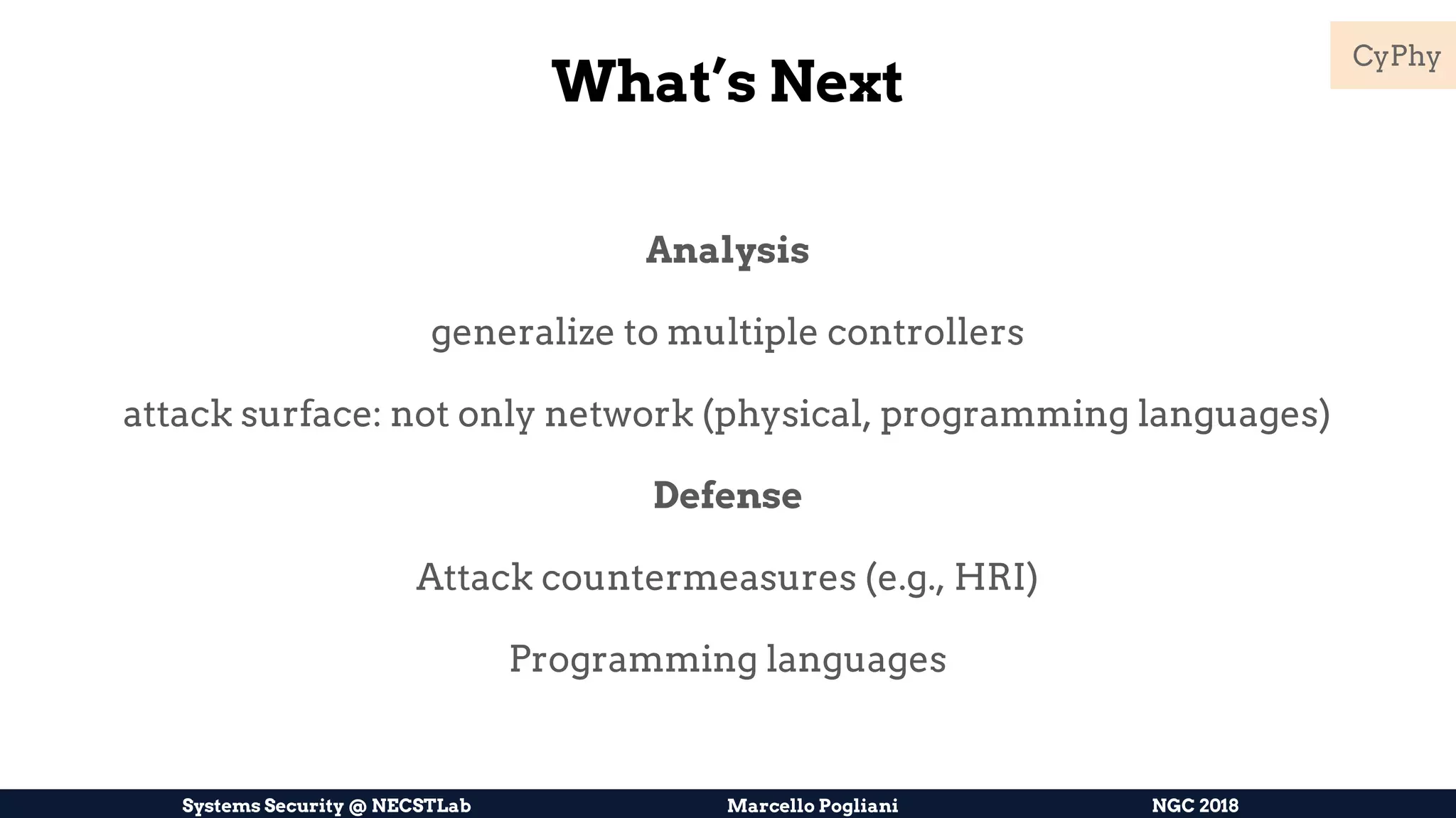 System Security @ NECSTLab | PPT