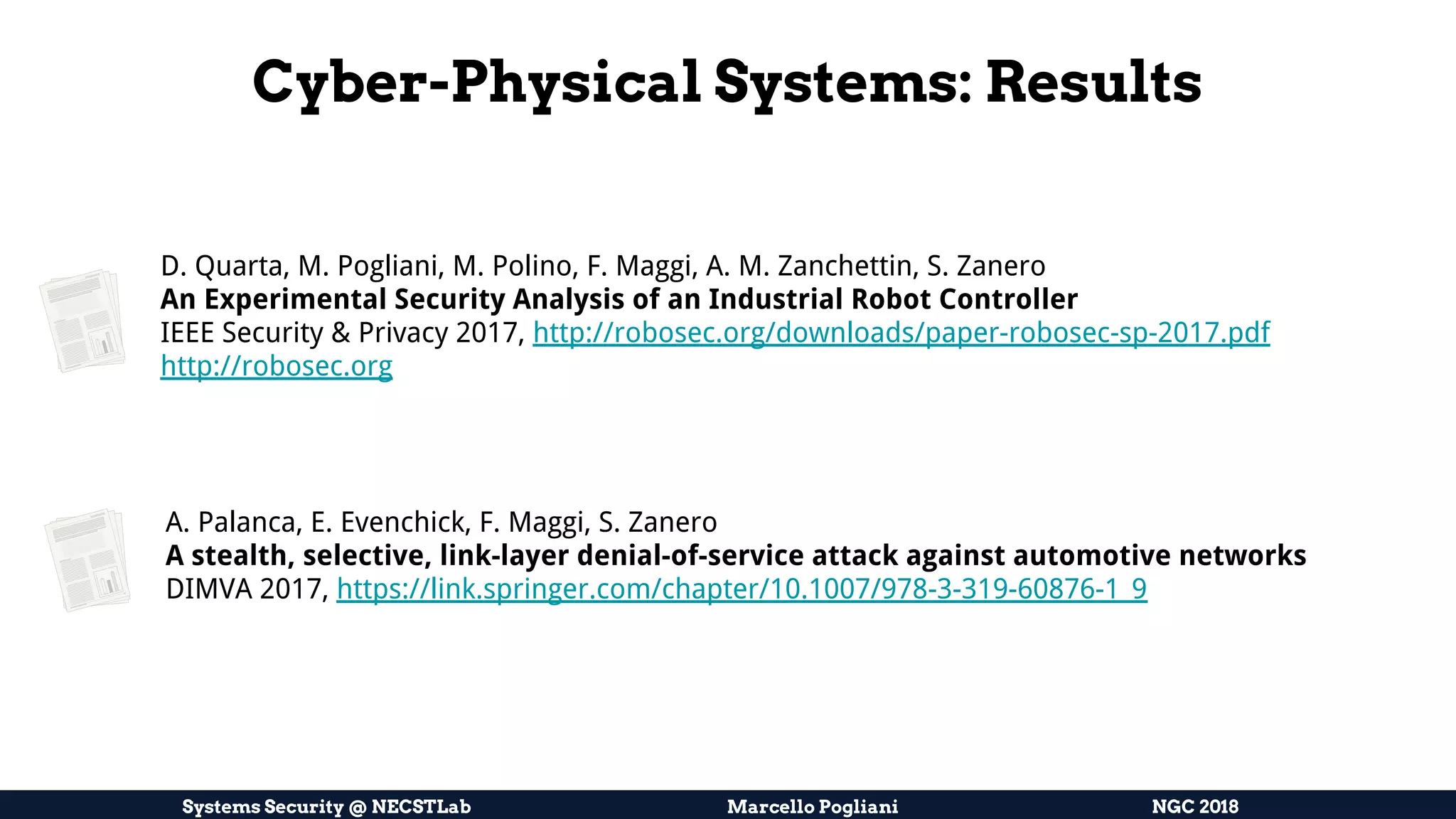 System Security @ NECSTLab | PPT
