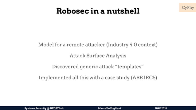 System Security @ NECSTLab | PPT