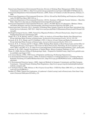 The Impact of Marcellus Gas Drilling on Rural Drinking Water Supplies ...