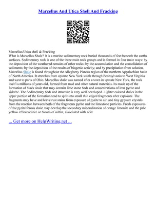 Marcellus And Utica Shell And Fracking | PDF