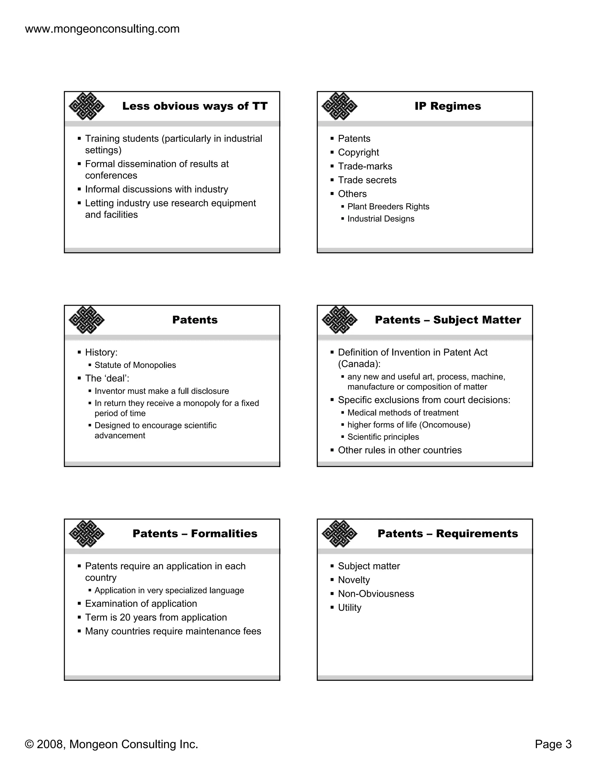 The Basics of Intellectual Property Management | PDF