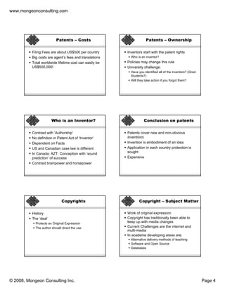 The Basics of Intellectual Property Management | PDF