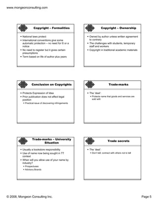 The Basics of Intellectual Property Management | PDF