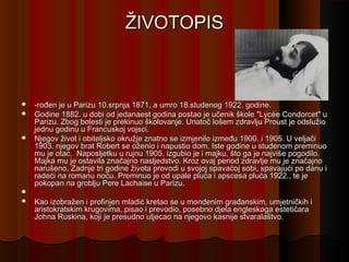 Marcel Proust - Robert Prljević | PPT