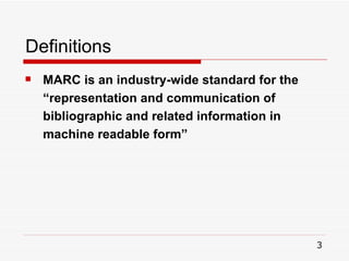 Marc format | PPT