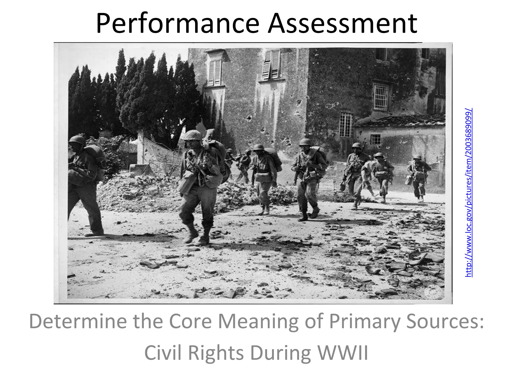 Civil Rights During WWII Performance Assessment | PPT