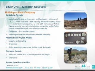 Silver One Corporate Presentation March 2024 | PPT
