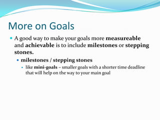 March 01 setting goals | PPTX