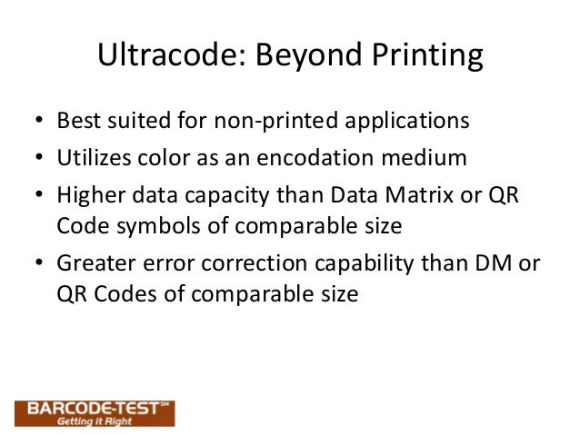 March 101 ultracode—a new symbology