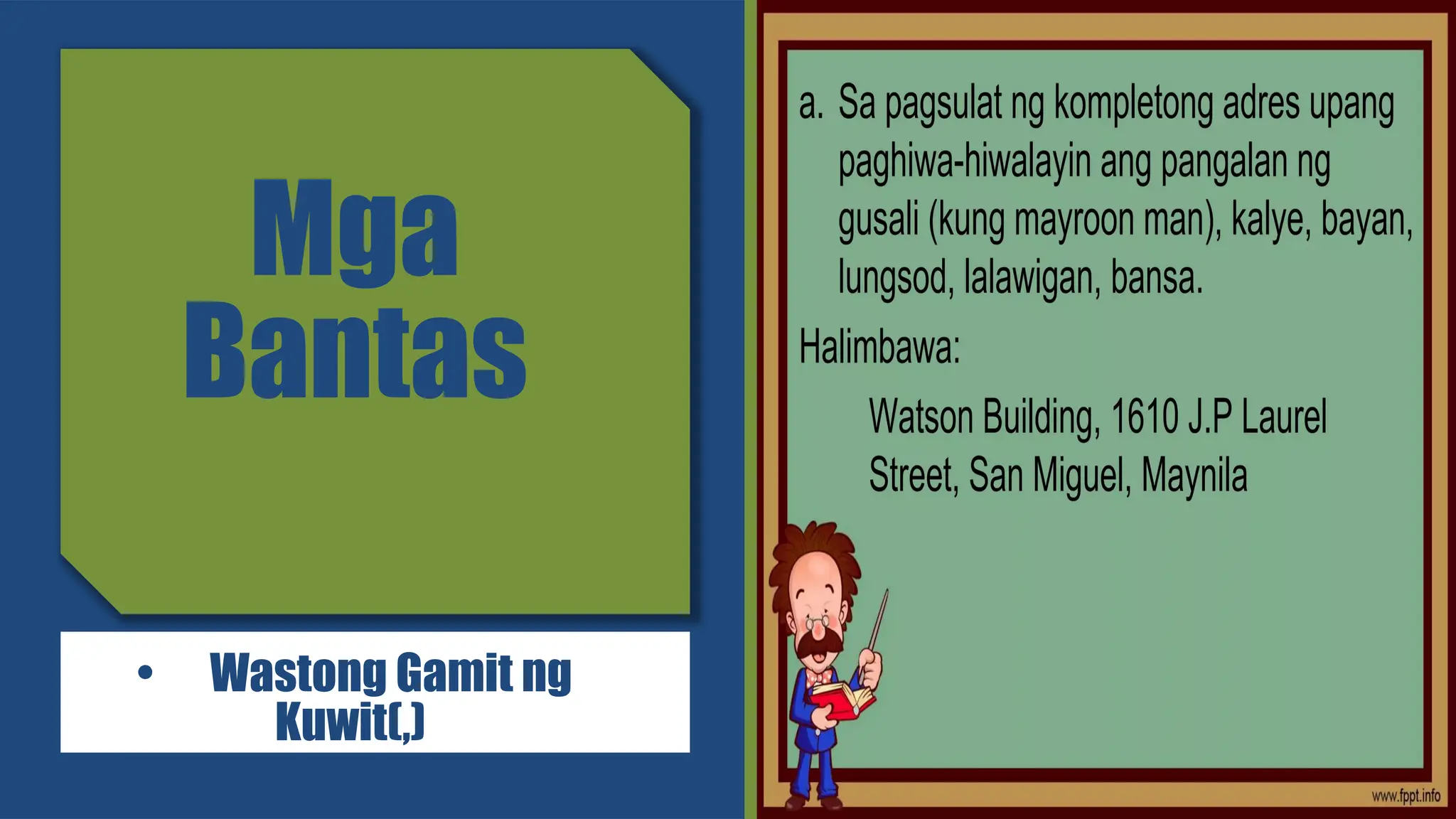 Wastong Bantas(Alituntunin sa paggamit nito) Filipino 8 | PPTX