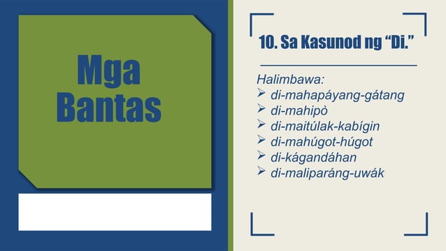 Wastong Bantas(Alituntunin sa paggamit nito) Filipino 8 | PPTX