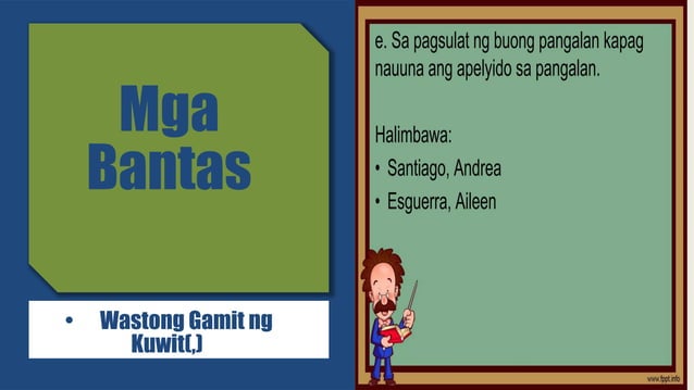 Wastong Bantas(Alituntunin sa paggamit nito) Filipino 8 | PPTX