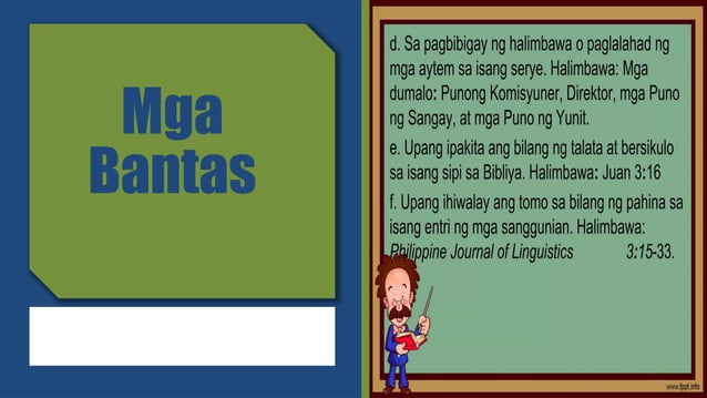 Wastong Bantas(Alituntunin sa paggamit nito) Filipino 8 | PPTX