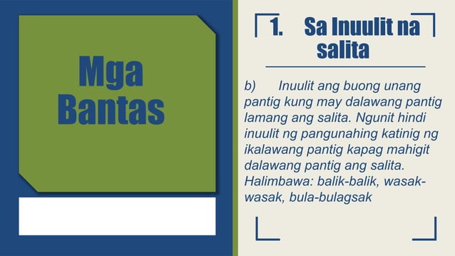 Wastong Bantas(Alituntunin sa paggamit nito) Filipino 8 | PPTX