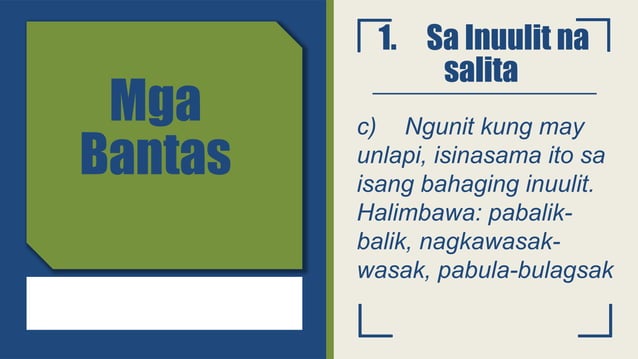 Wastong Bantas(Alituntunin sa paggamit nito) Filipino 8 | PPTX