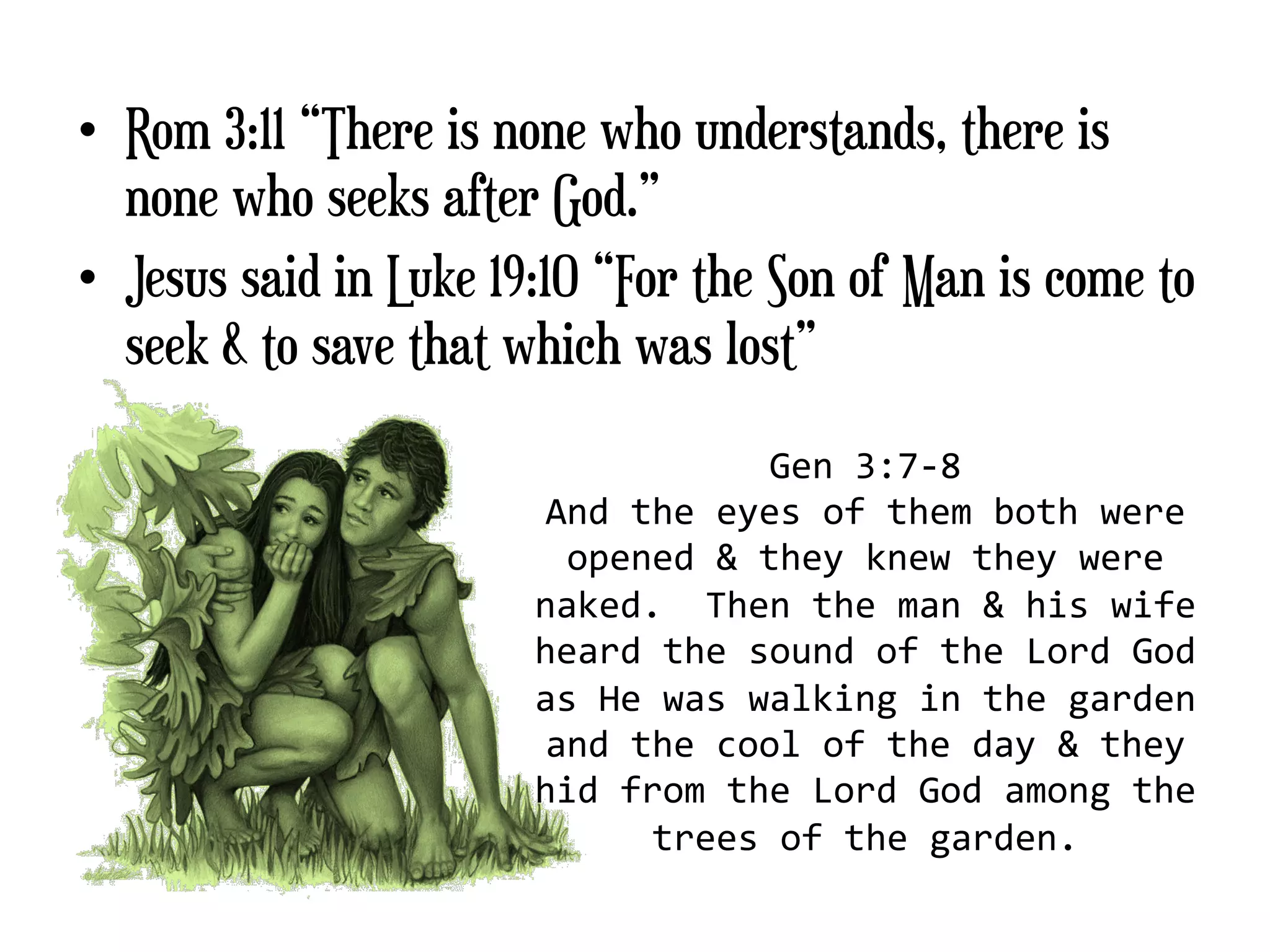 16 Mar 2014: "Fall of Man" (Genesis 3) | PDF