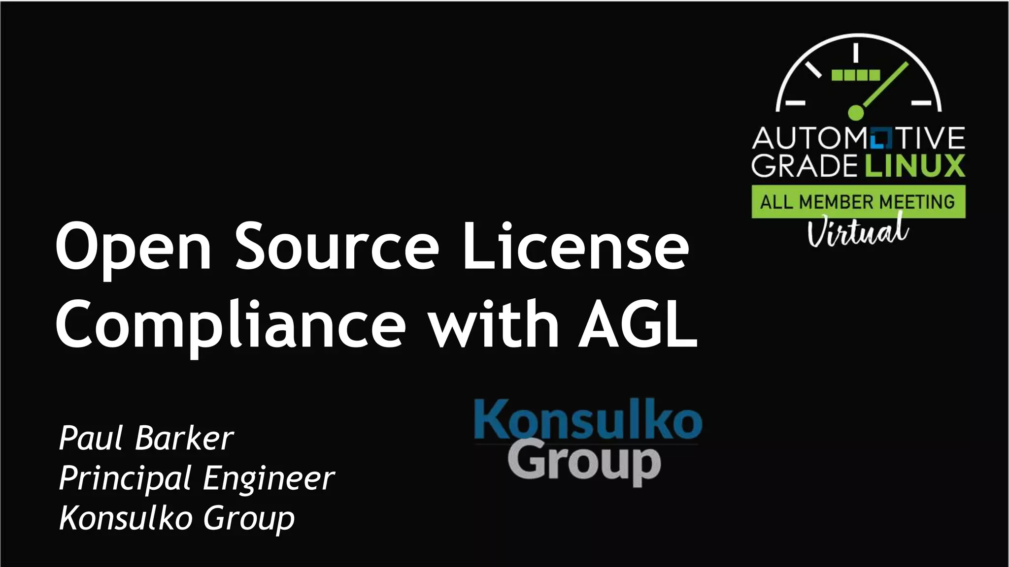 Open Source License Compliance with AGL | PPT