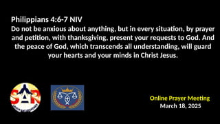 Bible Study Intercessory Prayer Items March 18.pptx