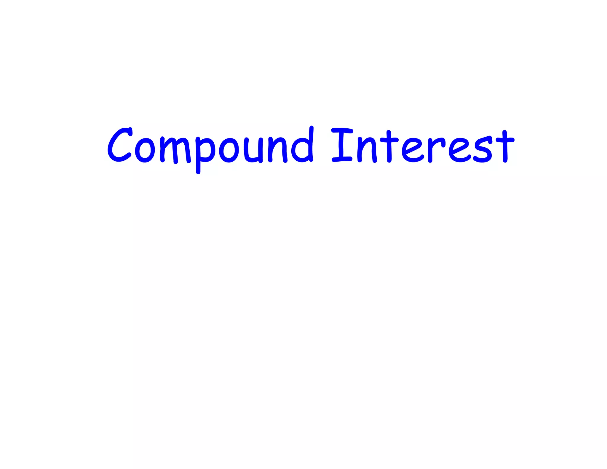 March 18 Compound Interest | PDF