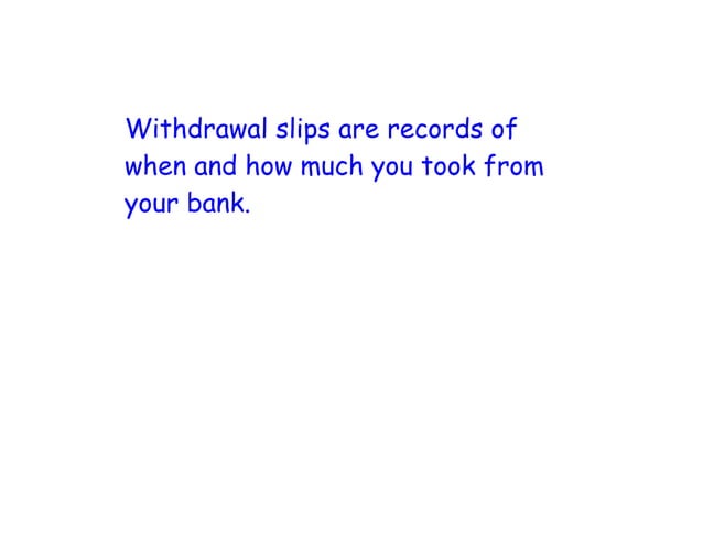 March 18 Withdrawal Slips | PDF